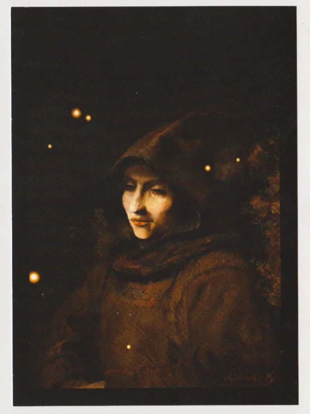 The Mortuary Korps | Art | Self Portrait As Monk Postcard 2418 5x7 ...